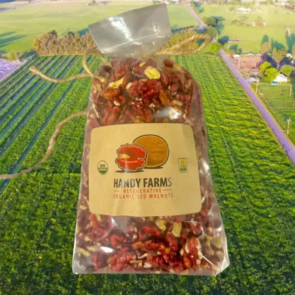 Shelled Red Organic Walnuts (Raw, Unpasteurized)